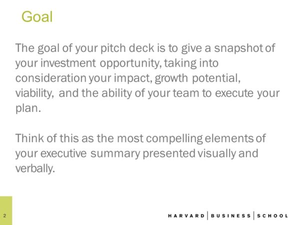 Example Pitch Template – HBAP Pitch Competition